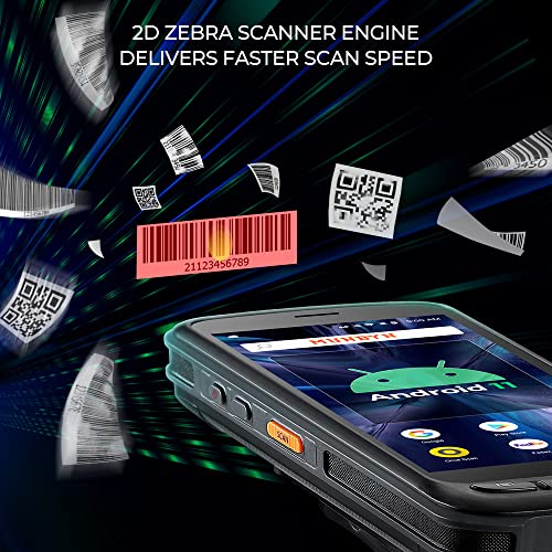 MUNBYN Rugged Tablet, 10.1 inch Windows 10 Pro Rugged Tablet and Newest 2023 Android Barcode Scanner MUNBYN Handheld Mobile Computer