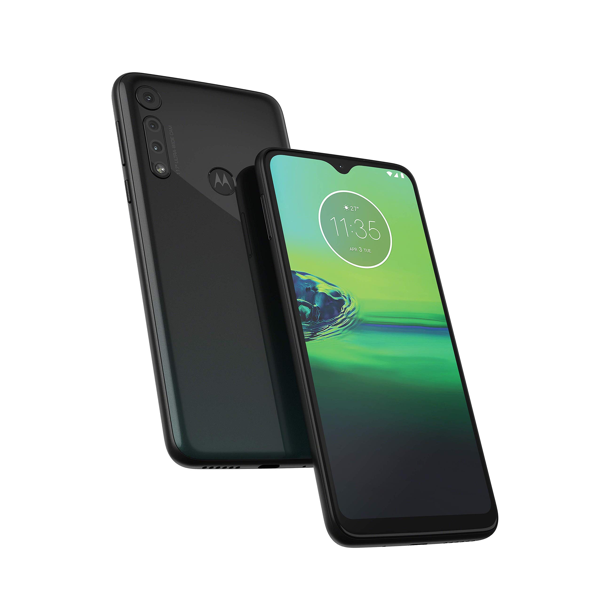 Motorola Moto G8 Play XT2015-2 (32GB) 6.2" (19:9) HD+ 4G LTE GSM Factory Unlocked Smartphone (International Version) (Obsidian Grey) (Renewed)