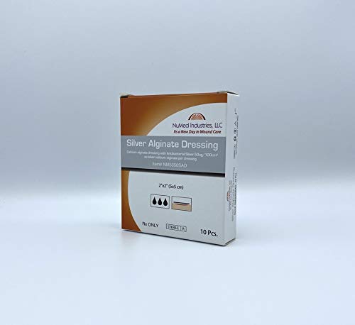 NuMed Silver Alginate Dressing Rope 5/Box