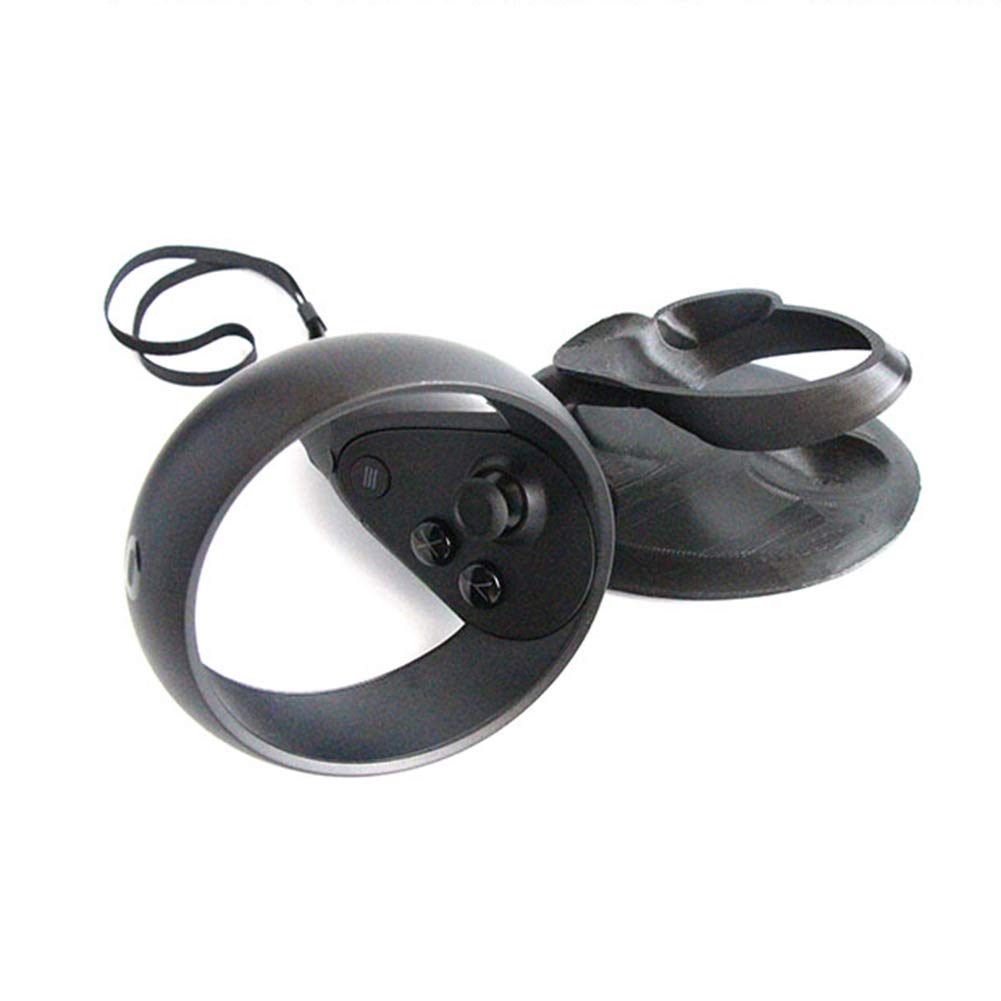 Meijunter VR Handle Grip Fixed Base Holder for Oculus Quest/Rift S Touch Controller - Round Base Anti-Slip Desktop Bracket
