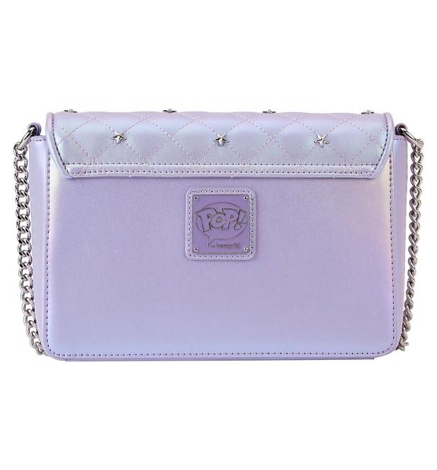 Loungefly BTS Logo Iridescent Purple Faux Leather Crossbody Bag