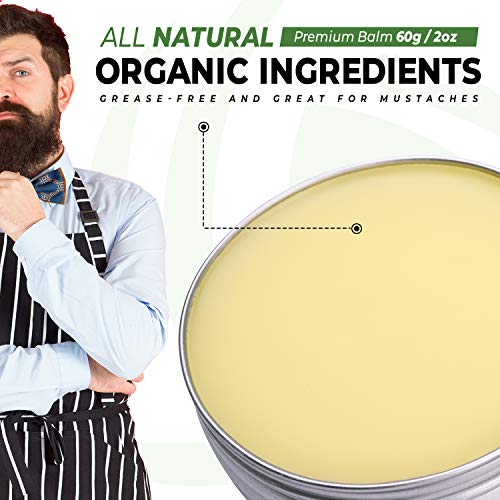 Myshape Time Beard Balm For Men Leave-in Conditioner Natural ingredients Beard & Mustache Moisturizer Balm for Men Grooming - Beard Softener Gives shine, Strength and Smooth Shape to Any Beard Style