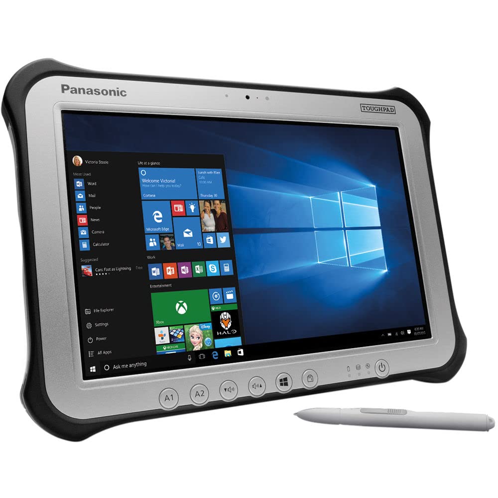 Panasonic Toughpad FZ-G1 Intel Core i5-5300U 2.30GHz, 10.1" WUXGA Gloved Multi Touch + Digitizer LCD, Win 10 Pro, 256GB SSD, 8GB, 4G LTE, Long Life Battery (Renewed)