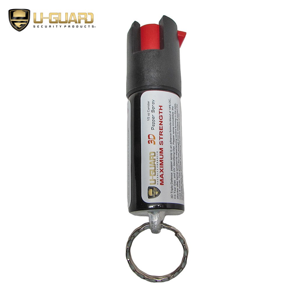 Micro Stun Gun Keychain Pepper Spray Self Defense Kit Bundle. Personal Non Lethal Weapons For Women Or Men. High Volt Rechargeable Keychain Stun Gun & Key Ring Max Strength Pepper Defense Spray (PINK)