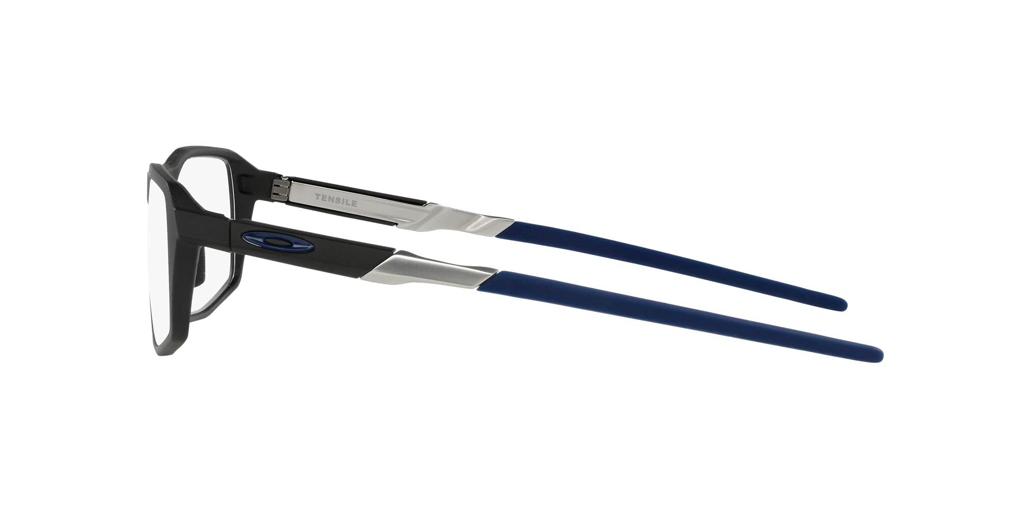 Oakley Men's Ox8170 Tensile Square Prescription Eyewear Frames, Satin Black on Blue/Demo Lens, 54 mm