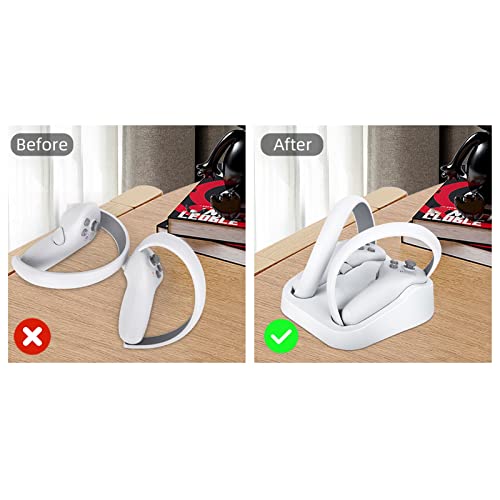 warkul Gamepad Display Stand Stable Base Anti-Slip Tight Fit Keep Neat VR Handle Display Desktop Storage Stand for PICO 4 Gamepad