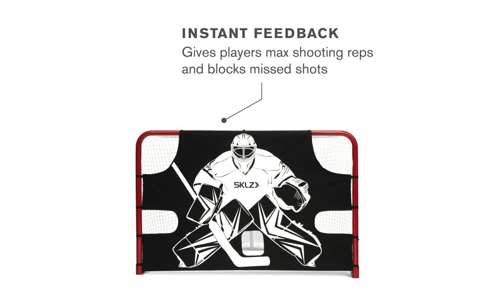 SKLZ Foam Shooting Targets Training Aid for Hockey Goals, Black