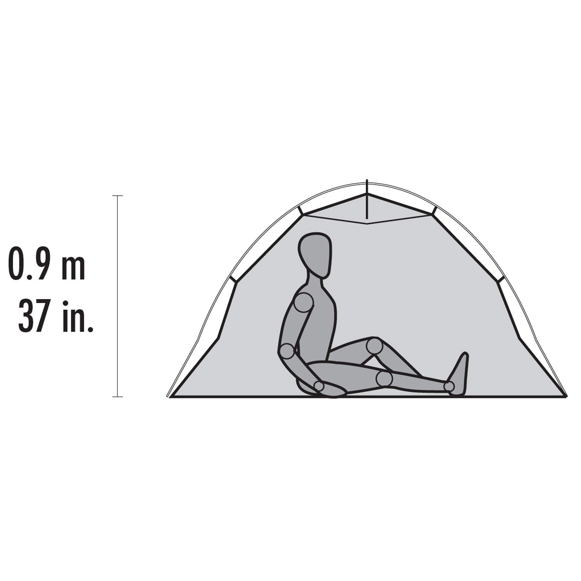 MSR Carbon Reflex 3-Person Ultralight Mesh Backpacking Tent with Rainfly