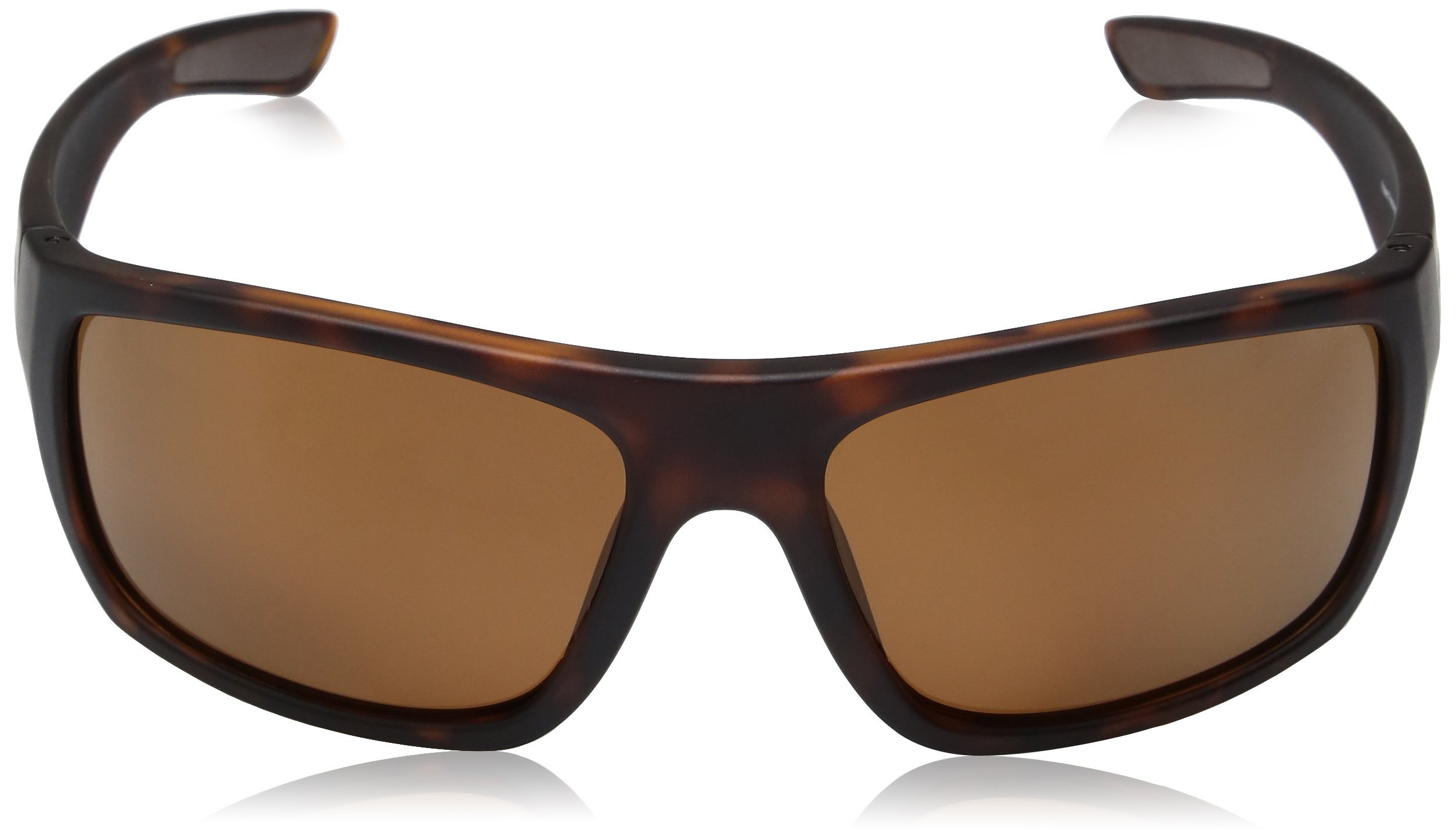 Native Eyewear Distiller Rectangular Sunglasses, Matte Dark Tortoise/Brown Polarized, 62 mm