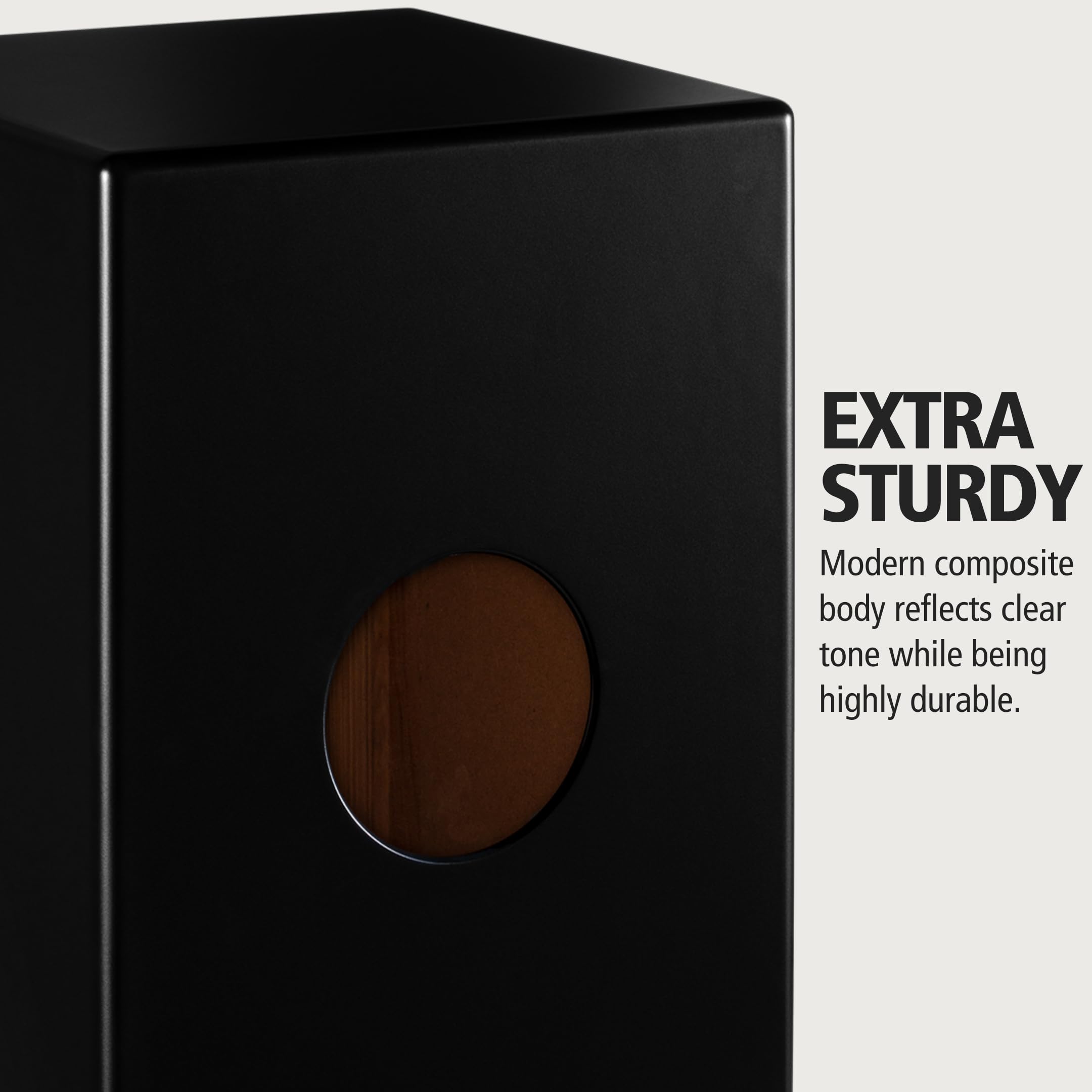 Meinl Percussion MCAJ100BK-MA+ Maple Cafe Cajon with Internal Fixed Snares and FREE Gig Bag, MDF Resonating Body (VIDEO)