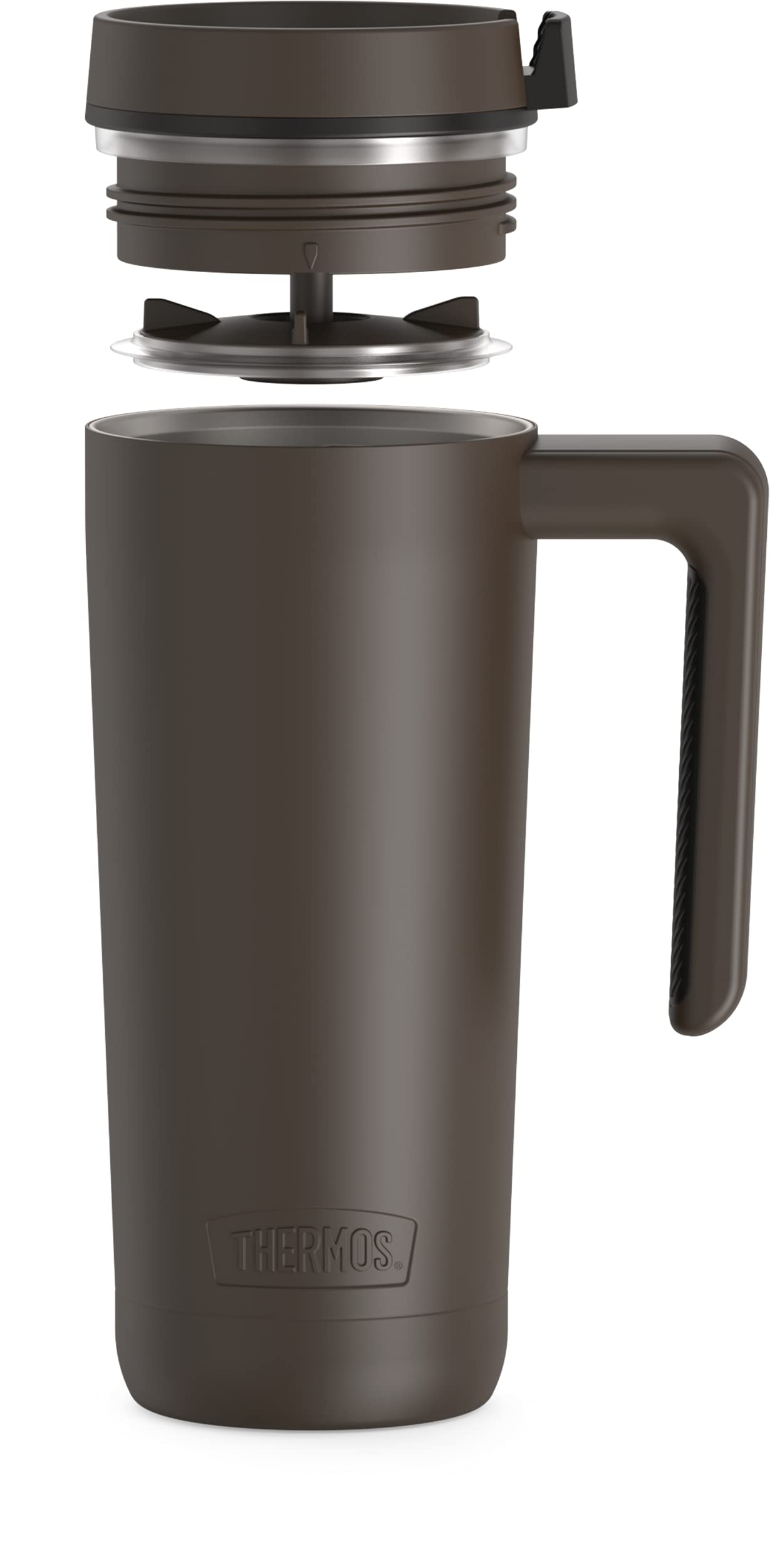 THERMOS ALTA SERIES Stainless Steel Mug 18 Ounce, Espresso Black