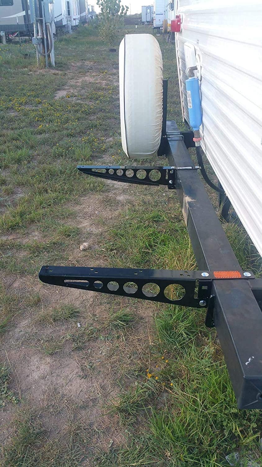 Mount-n-Lock GennyGo RevX2 RV Bumper-Mounted Cargo Box and Tray Supports (Steel)