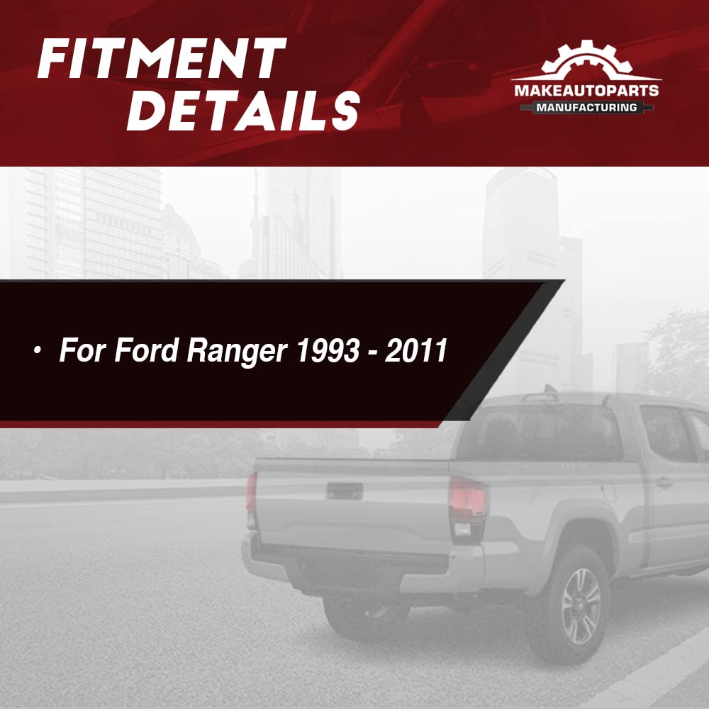 Make Auto Parts Manufacturing Step Bumper Face Bar Assembly Black Steel Rear For Ford Ranger 1993-2011 Fleetside Styleside - FO1102257
