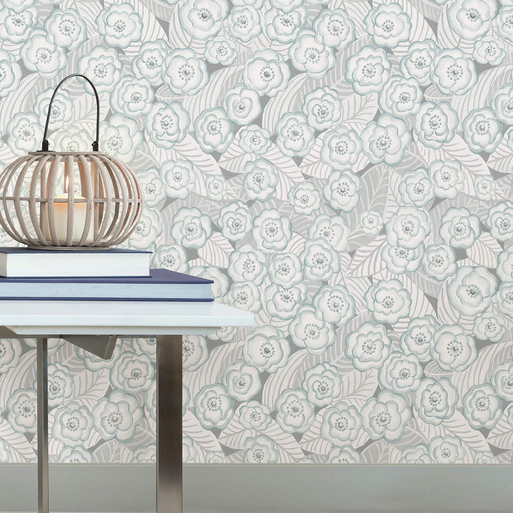 NuWallpaper Oopsie Daisy Grey Peel & Stick Wallpaper