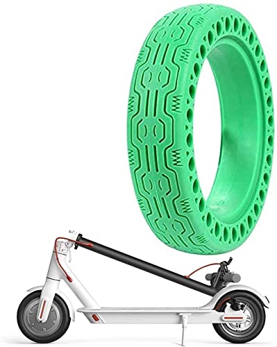 Moontie Solid Tires Front/Rear Wheel, Mi Scooter Tires Explosion-Proof Replacement Tyre for Mijia M365 Electric Scooter Gotrax Gxl V2 Scooter 8.5 Inches (Green)