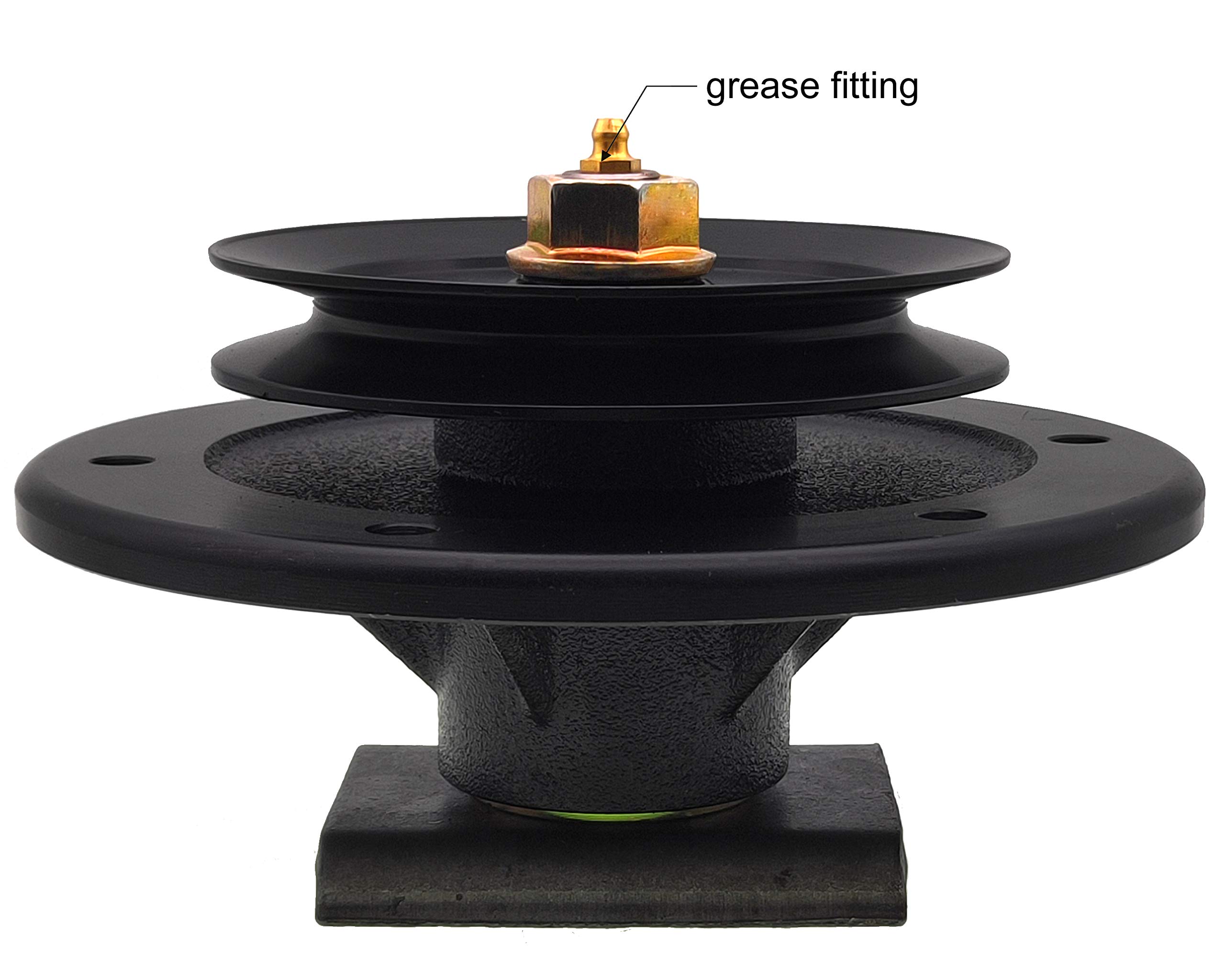 q&p Outdoor Power 99-4640 2-1/2 Blade Saddle Spindle Assembly Replaces Toro 994640 Oregon 82-676 Cast Iron for Outer Spindles (RH LH) on Toro Commercial Z Master Mowers with 62" Decks