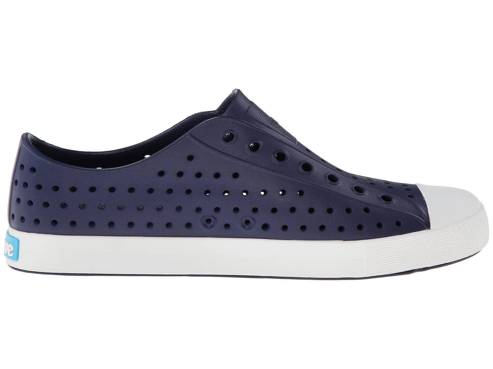 Native Shoes, Jefferson, Lightweight Sneaker for Adults, Regatta Blue/Shell White, 11 M US Women/9 M US Men
