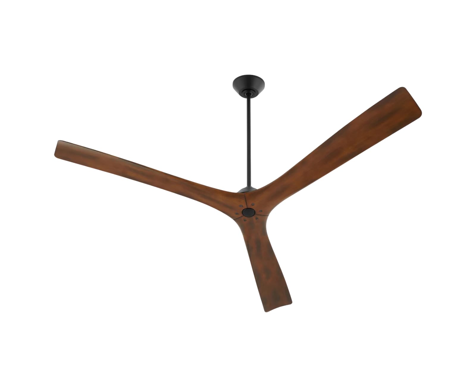 LUZAIRE DESIGN Oxygen 3-120-2115 | Mecca 64 Inch Three Blade Contemporary Modern Smart Ceiling Fan â Black & Walnut Finish | Three Speed Reversible Motor |