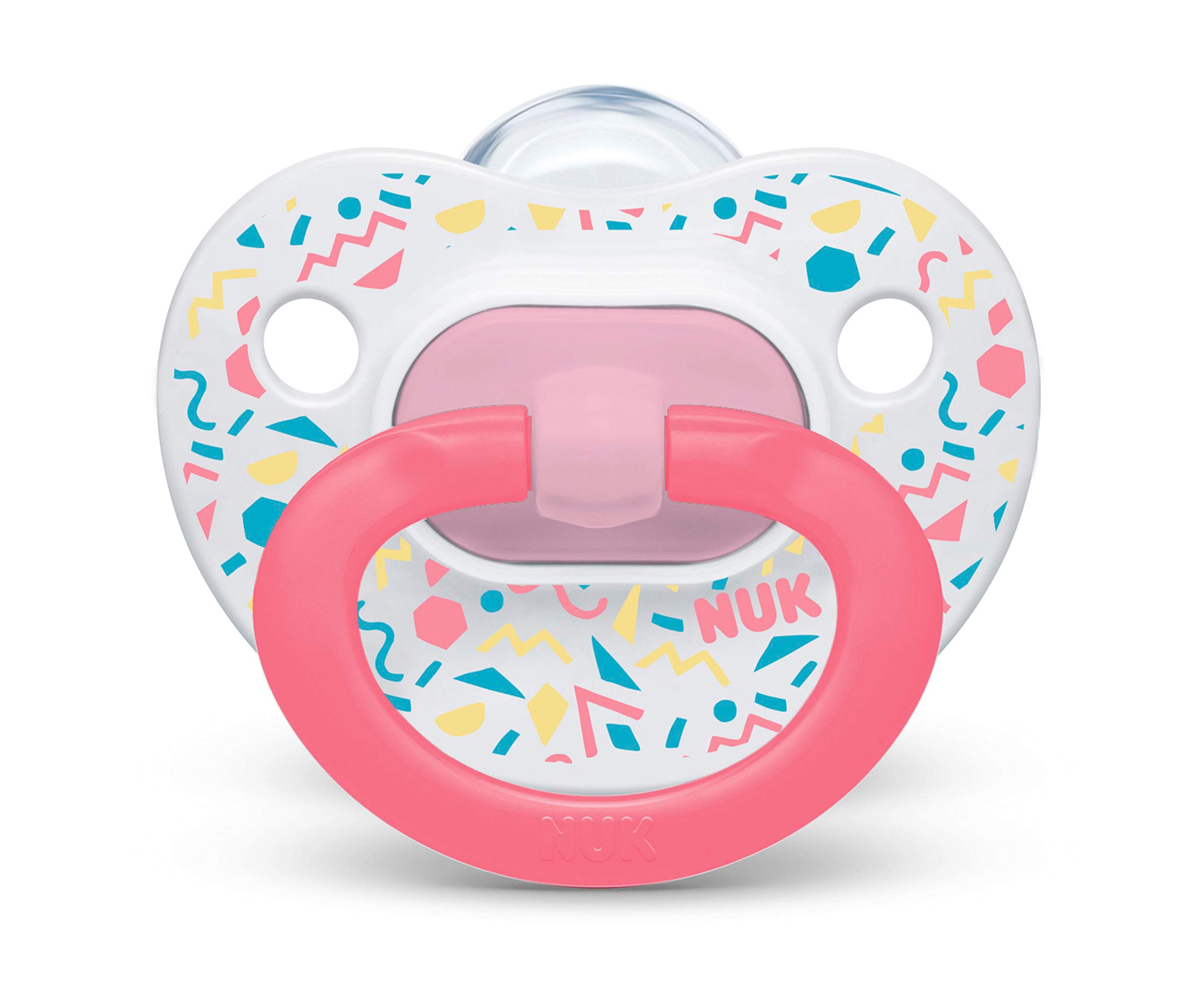 NUK Orthodontic Pacifier Value Pack, Girl, 6-18 Months (Pack of 3)