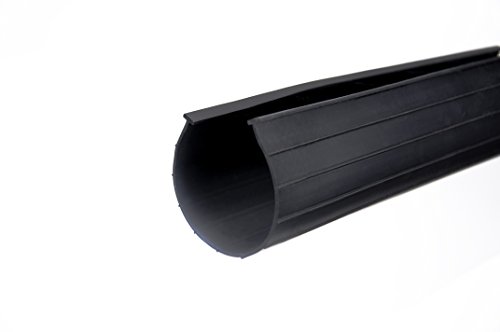 Miller Edge LS-0107-20 Bottom Loop Seal/Weather Seal for Doors, 7 Inch, 20 Foot Spool, Black