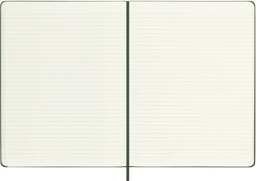 Moleskine Notebook, Extra Large, Ruled, Myrtle Green, Hard Cover (7.5 x 9.75)