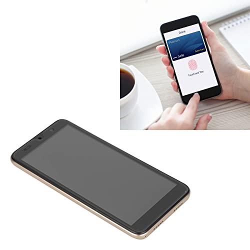 Zerodis Smartphone, Full Screen Phone 512 MB RAM Dual Cards Dual Standby for Calling (Gold)