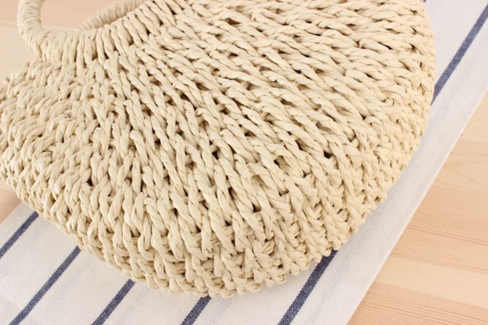 Summer Beach Small Crossbody Bag Women Straw Tote Purse Top Handle Handbag for Travel Vocation