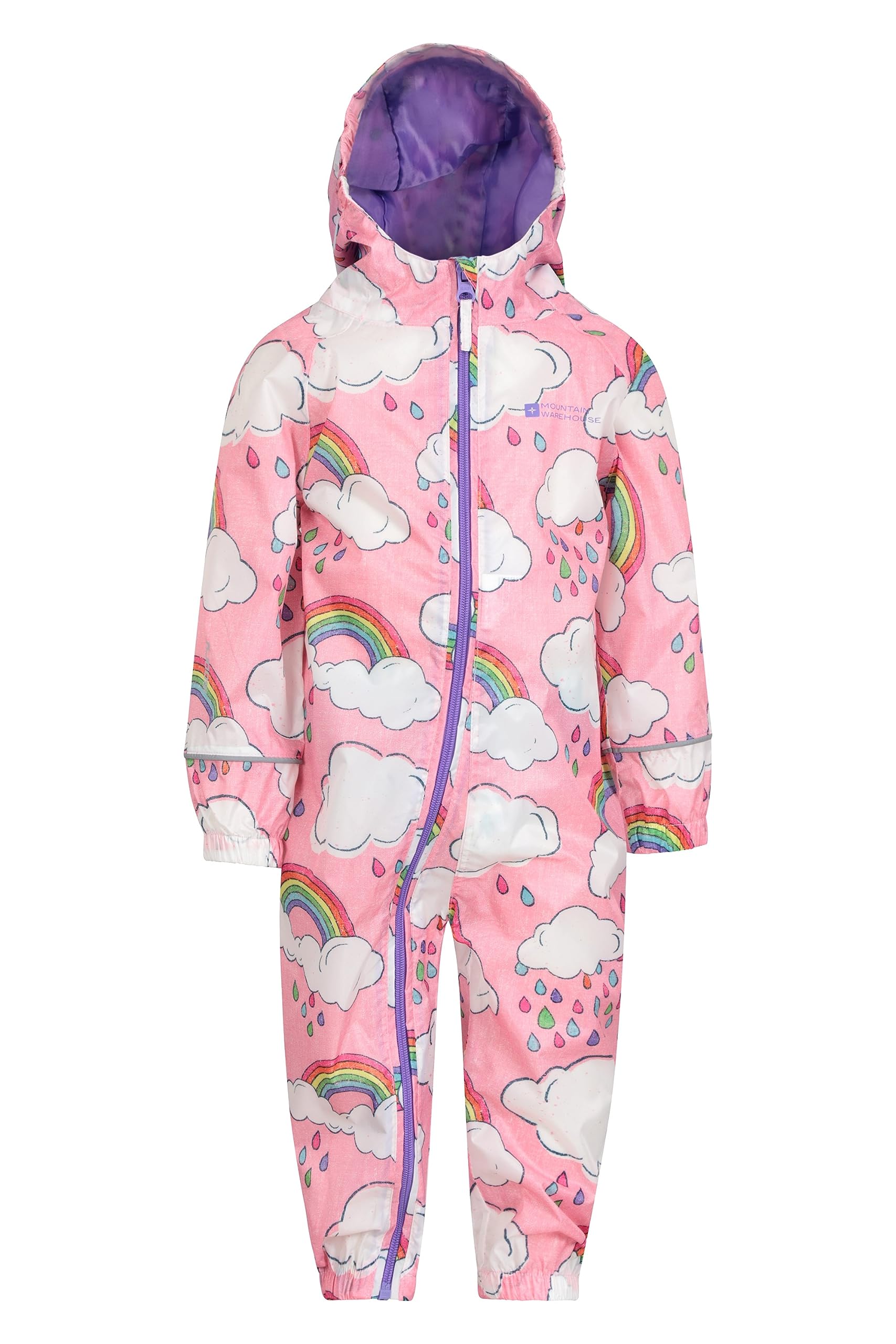 Mountain Warehouse Puddle Kids Waterproof Rain Suit Indigo 6-12 Months
