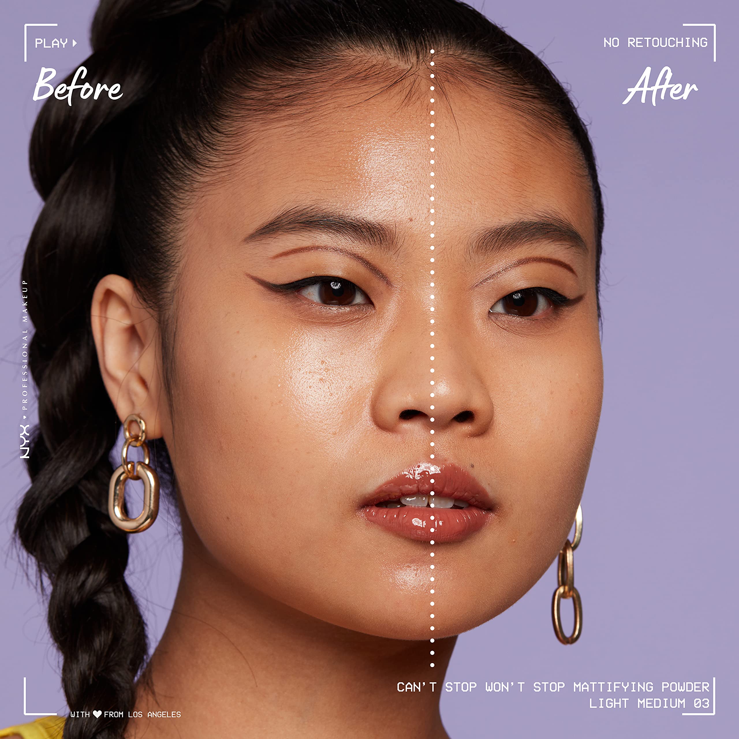 NYX PROFESSIONAL MAKEUP Can't Stop Won't Stop Mattifying Pressed Powder - Light Medium