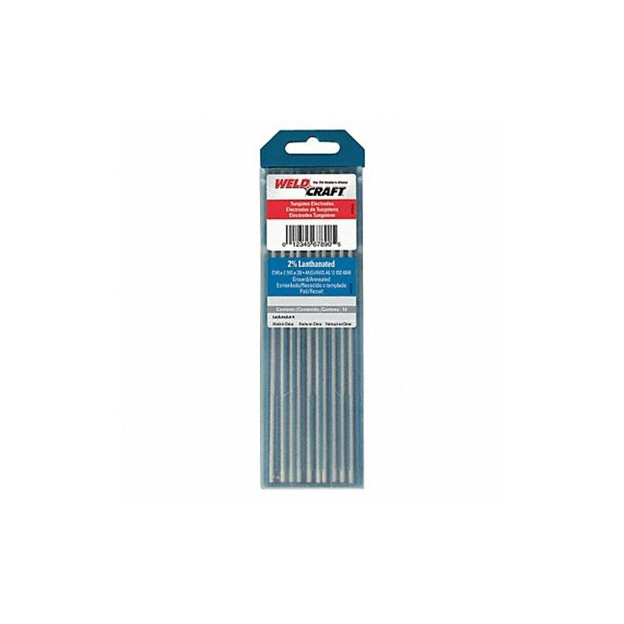 MILLER ELECTRIC Tungsten Electrode,0.040" D,7" L,PK10
