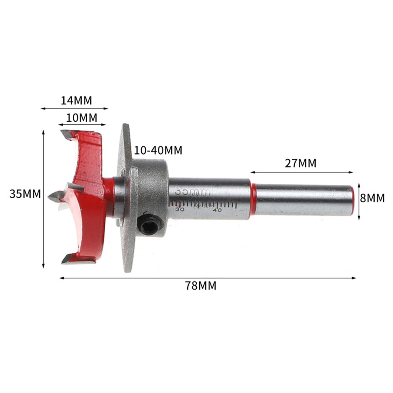 MISNODE 35mm Hinge Jig Kit ABS Plastic Hinge Boring Drill Bit Hole Drill Guide Locator Woodworking Hole Opener for Cabinet Door