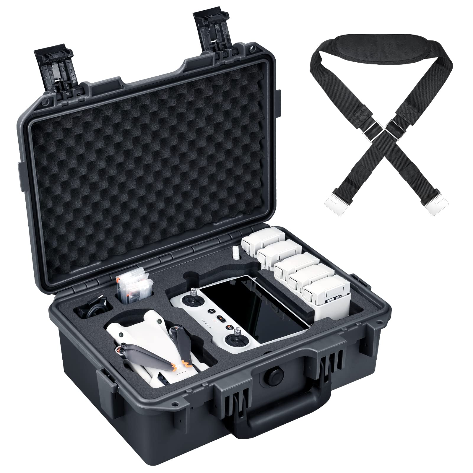 Lykus Titan MM330 Waterproof Hard Case for DJI Mini 3/Mini 3 Pro and DJI RC [CASE ONLY]