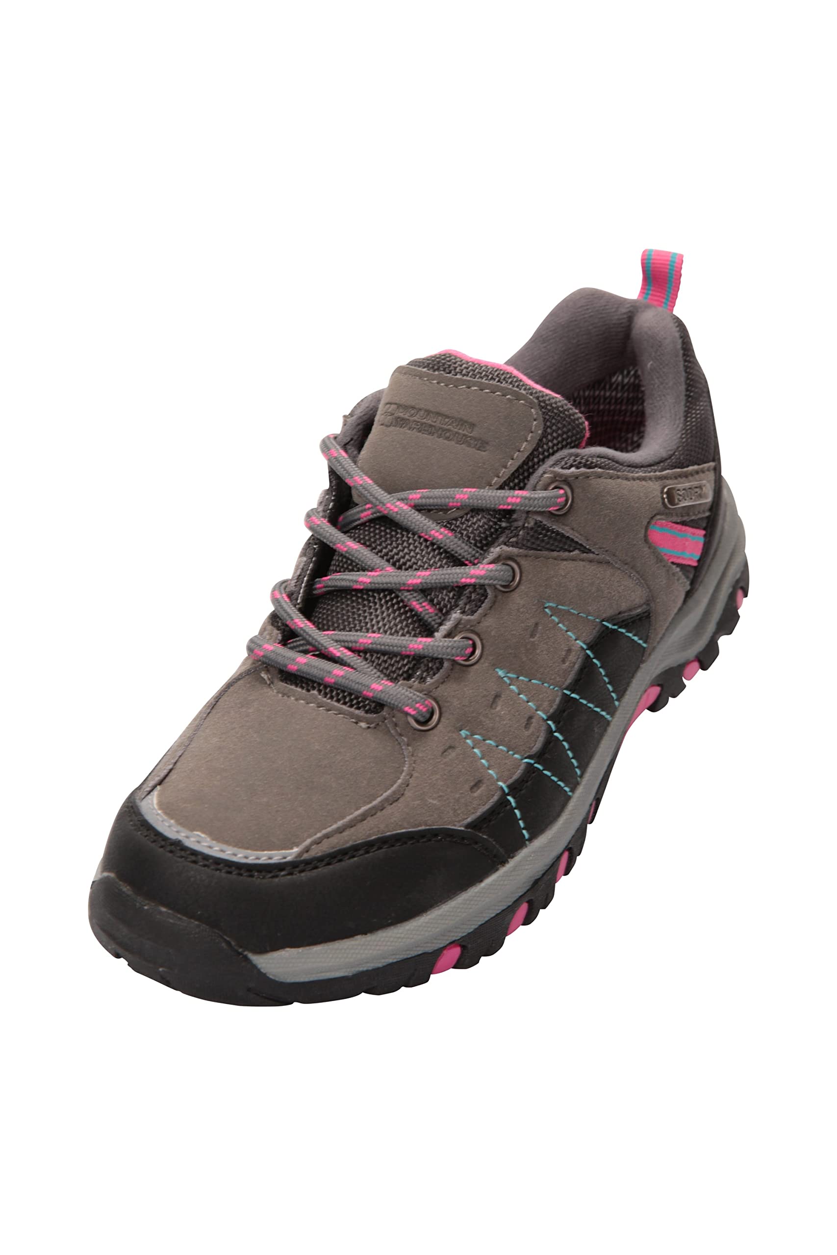 Mountain Warehouse Stampede Kids Waterproof Hiking Shoes Grey Kids Shoe Size 1 US
