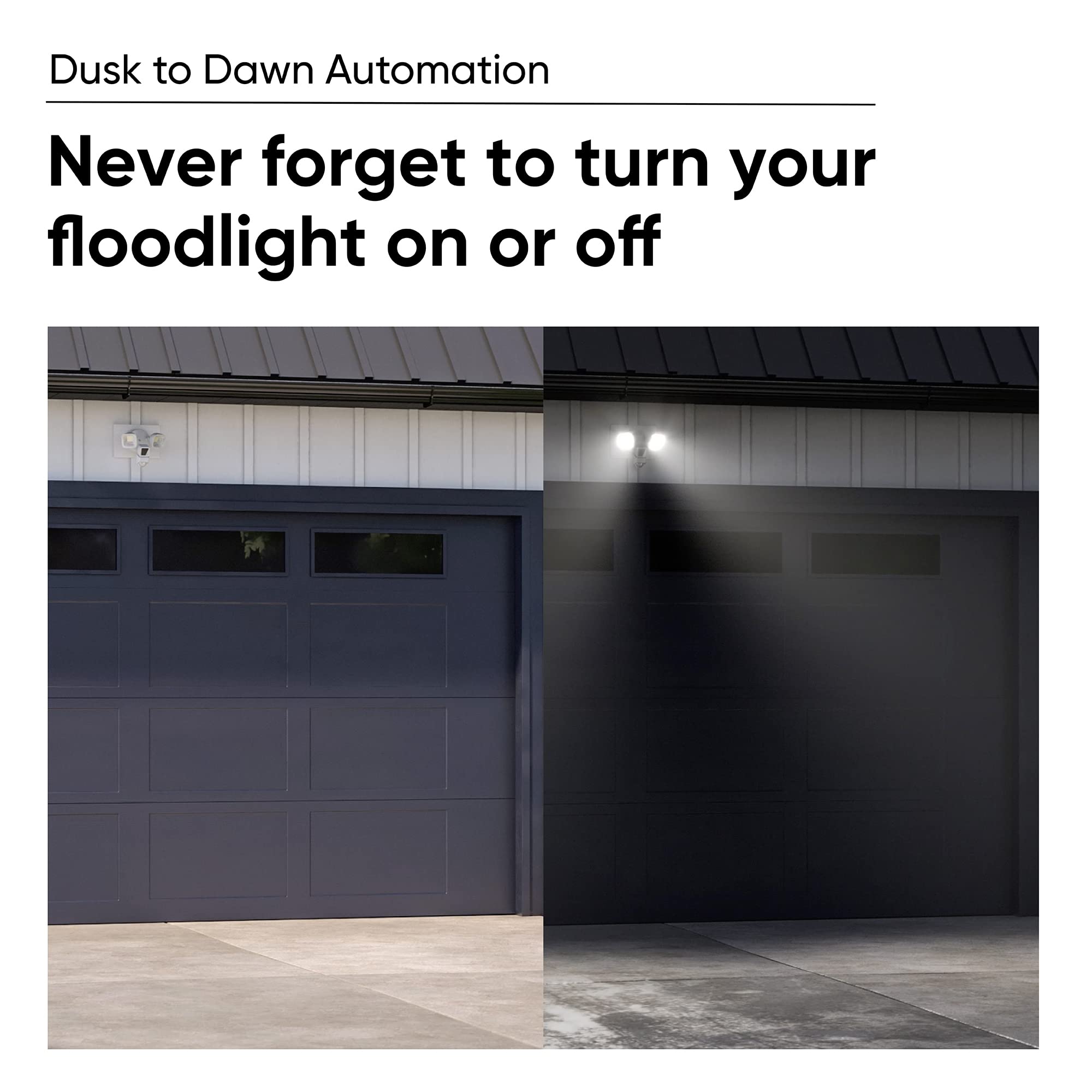 Wyze Cam Floodlight with 2600 Lumen LEDs, Wired 1080p HD IP65 Outdoor Smart Security Camera, Color Night Vision, 270-Degree Motion Detection, 90dB Siren, and Two-Way Audio with 32GB MicroSD Card