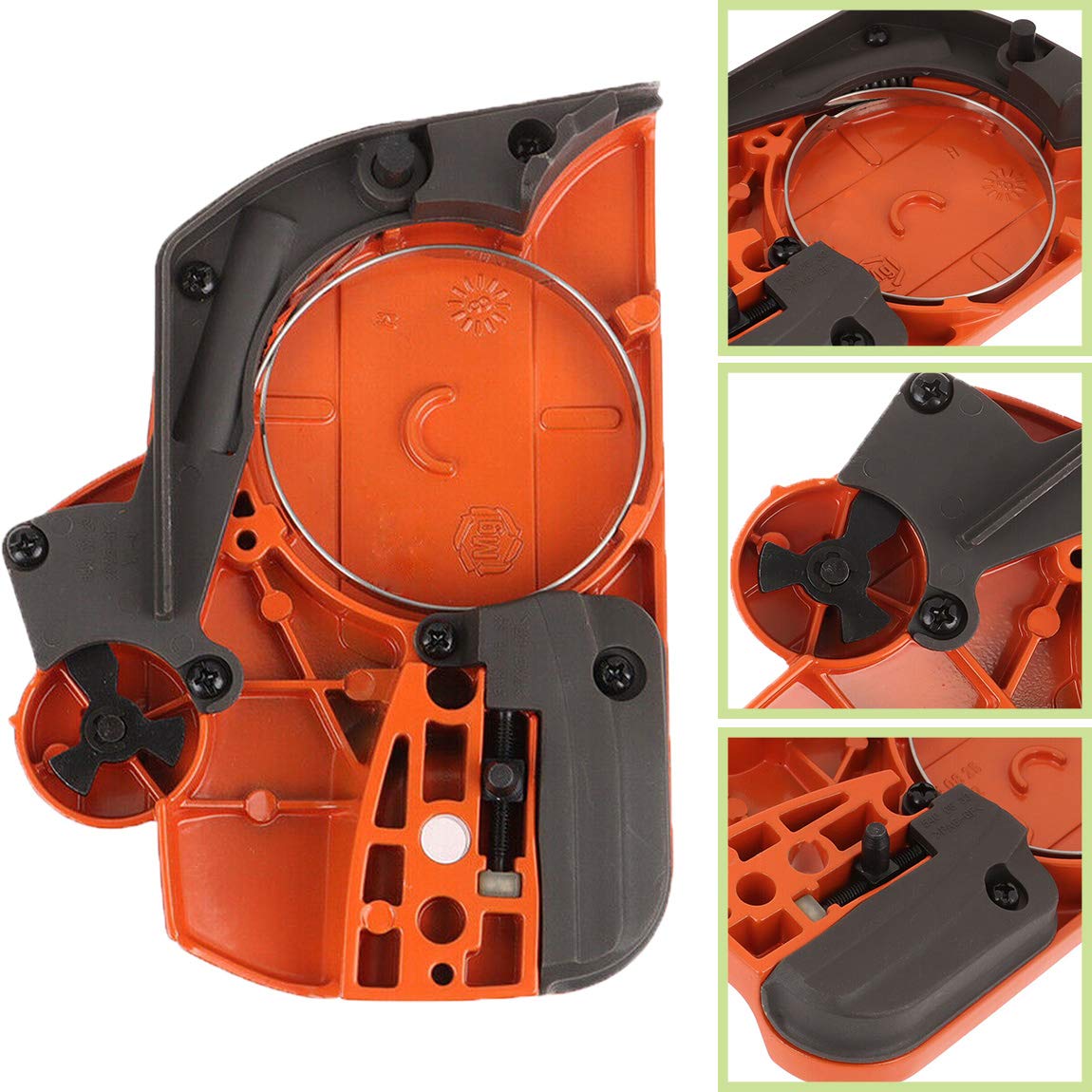 NAKAO Chainsaw Clutch Cover with Brake, for Husqvarna 445,450 Replaces OEM 544097902, 578097901