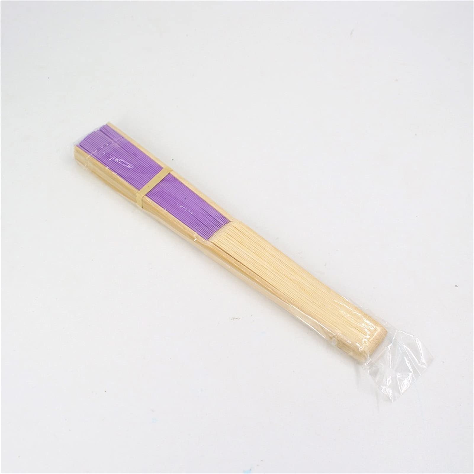 PBLCYUT Ornaments Folding Hand Held Solid Color Fan Handmade Graffiti Painting Fan Blank Paper Fan Cloth Fan Silk Folding Fan Portable Folding Fan (Color : Purple)