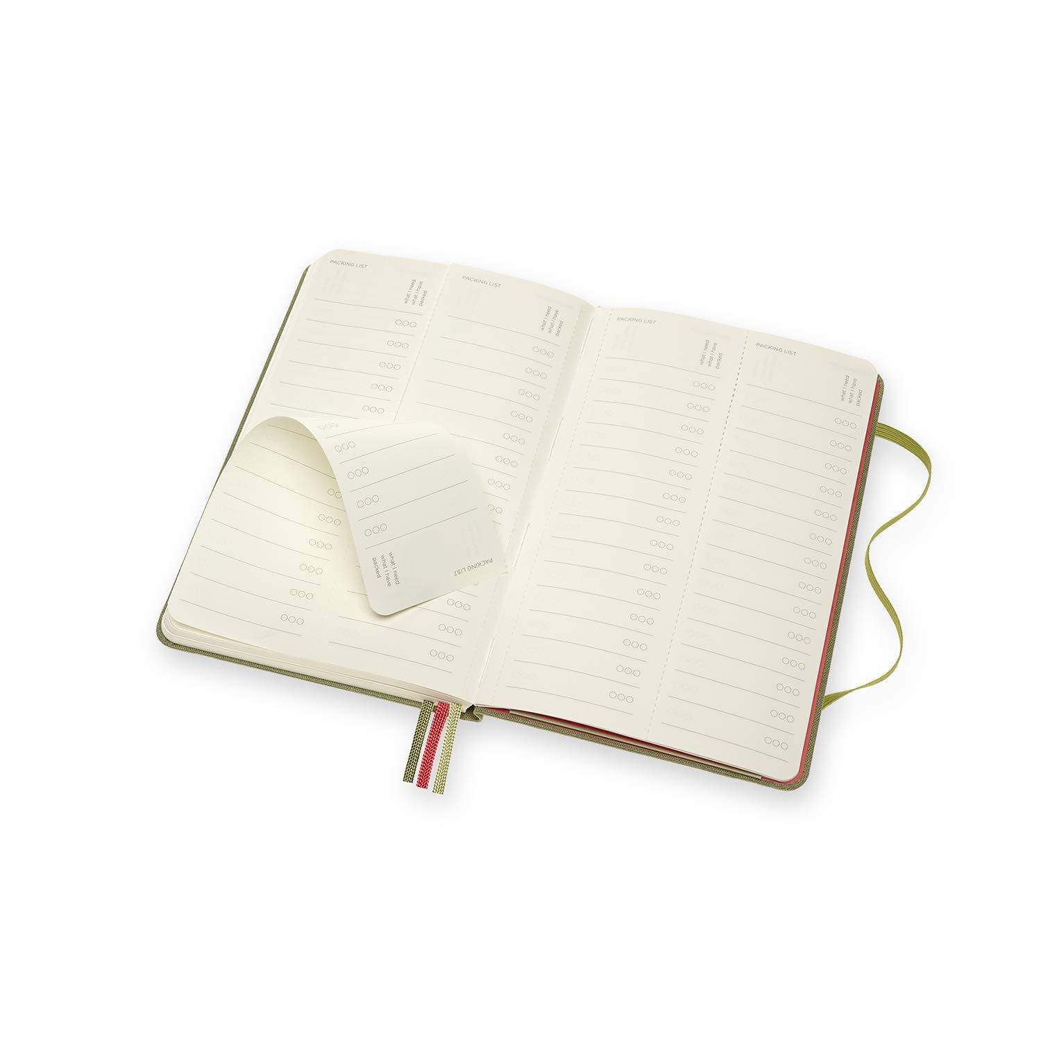 Moleskine Voyageur Notebook, Hard Cover, Medium (4.5" x 7") Elm Green, 208 Pages