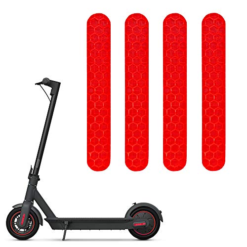 MORICHS Self-Adhesive Night Reflective Stickers for Segway Ninebot Max Electric Scooter Waterproof Warning Strip for Ninebot Max Scooter Decoration Accessories