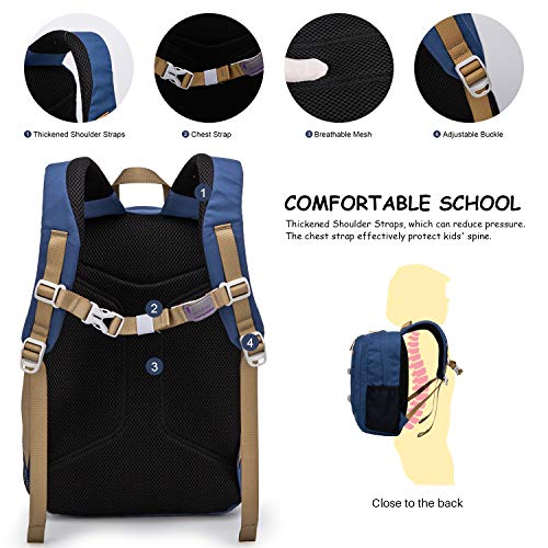 MOUNTAINTOP Kids School Backpacks Elementary Primary Junior School Bookbag for Boys Girls