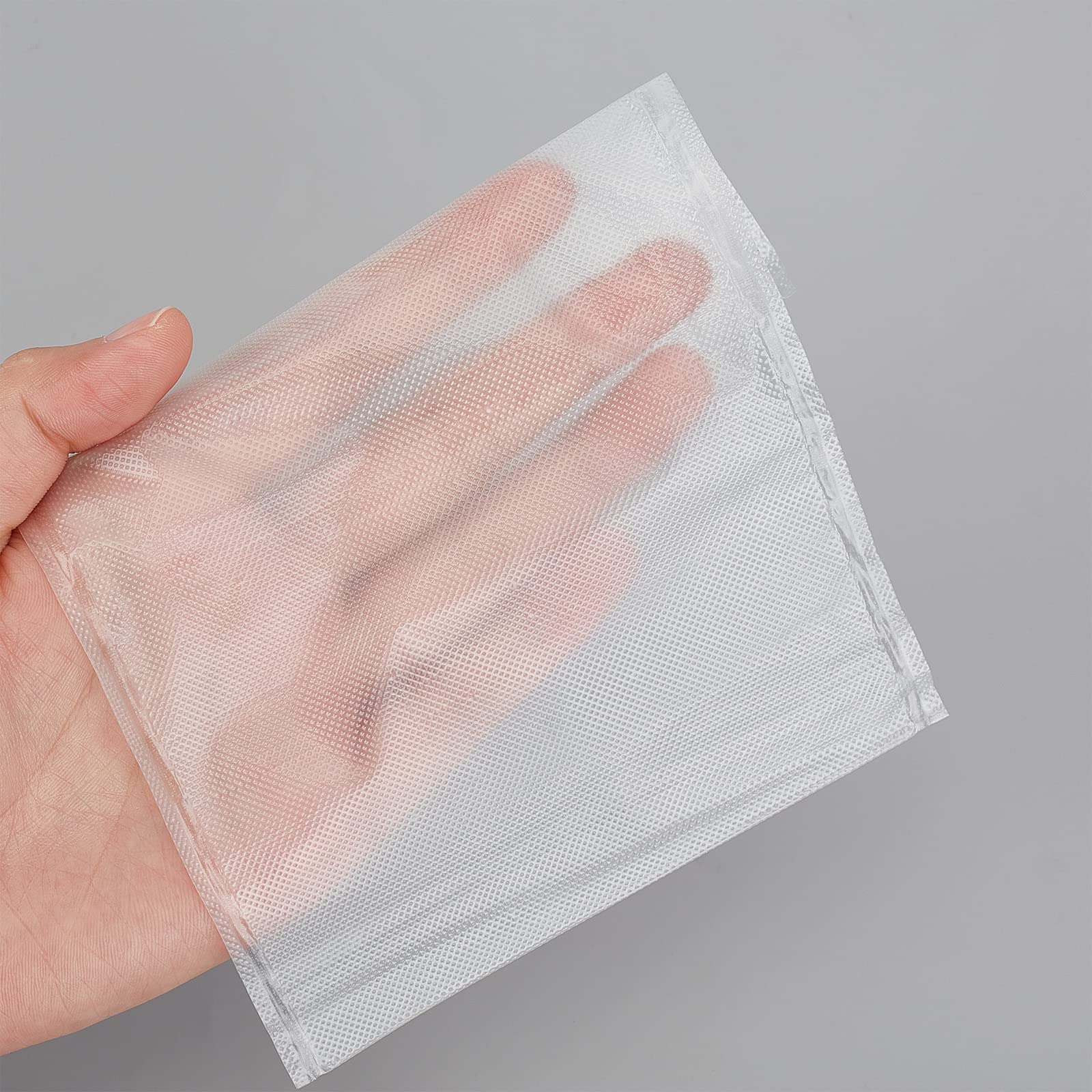 WEBEEDY 100Pcs Fishing Bags Quick Water Soluble Baits Bags for Solid Baits Carp Fishing Equipment Tackle Throwing Tool (12x16cm/4.7x6.3 Inchh)