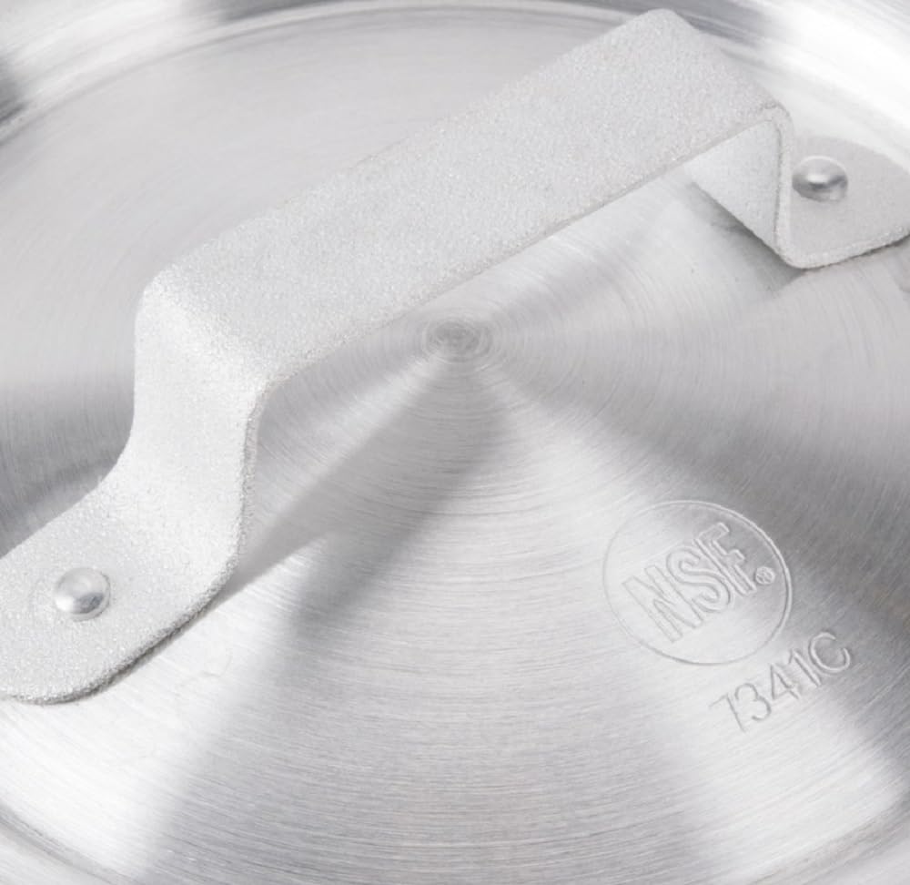 Soro Essentials- 10 qt. Aluminum Tapered Sauce Pan Lid 1.5 mm Thickness- Multipurpose Cooking Sauce Pan Cover for Boiling Soup Sauce Pan Lid Cookware for Home Restaurant Kitchen