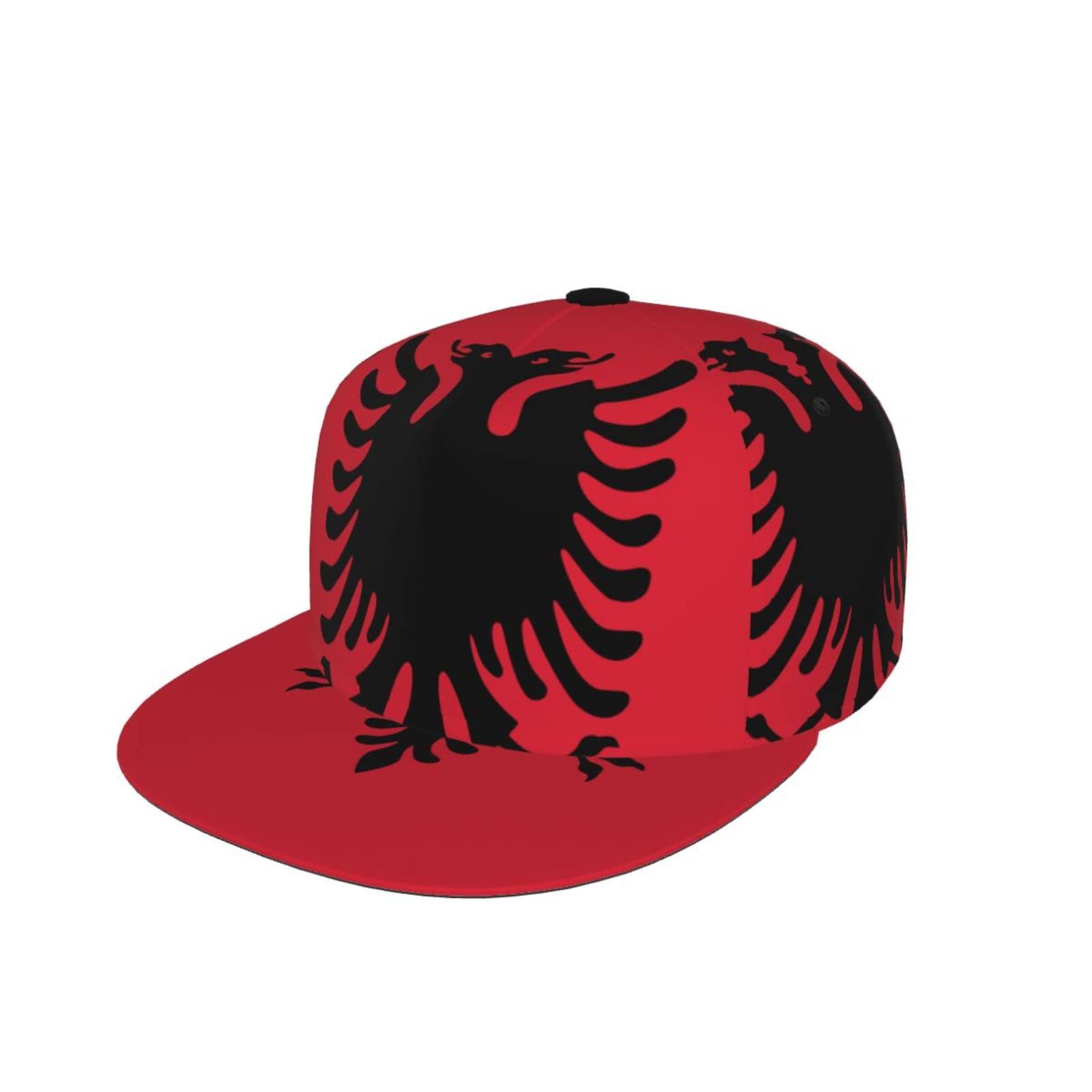 Unisex Trucker Cap Snapback Dad Cap for Men Women-Albania Flag Baseball Cap