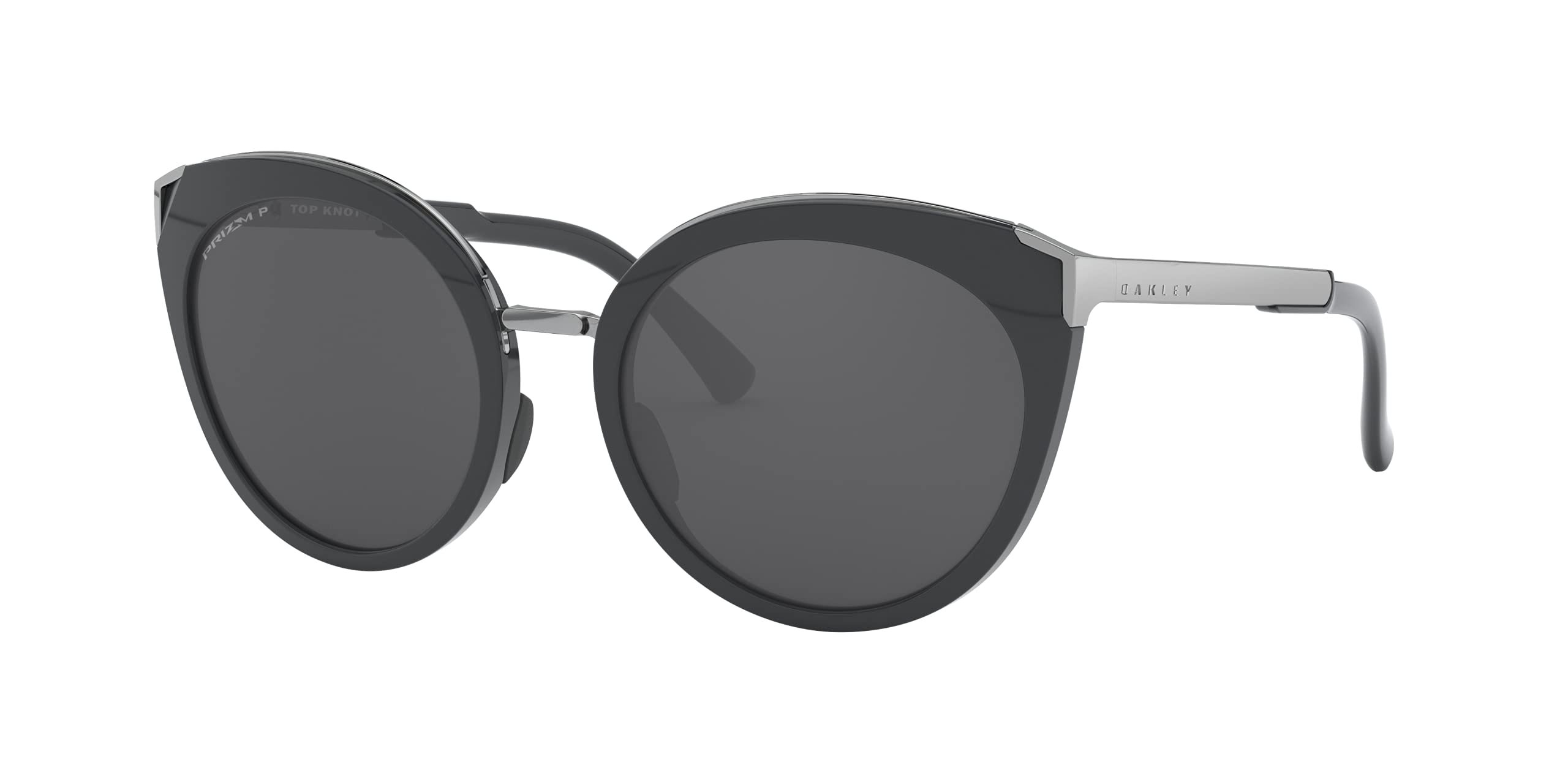 Oakley Women's Oo9434 Top Knot Cat Eye Sunglasses, Matte Rose Tortoise/Prizm Rose Gold, 56 mm