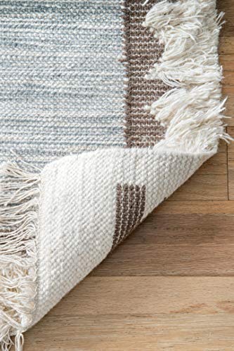 nuLOOM Rebekah Shaggy Regal Tribal Area Rug, 8x10, Blue