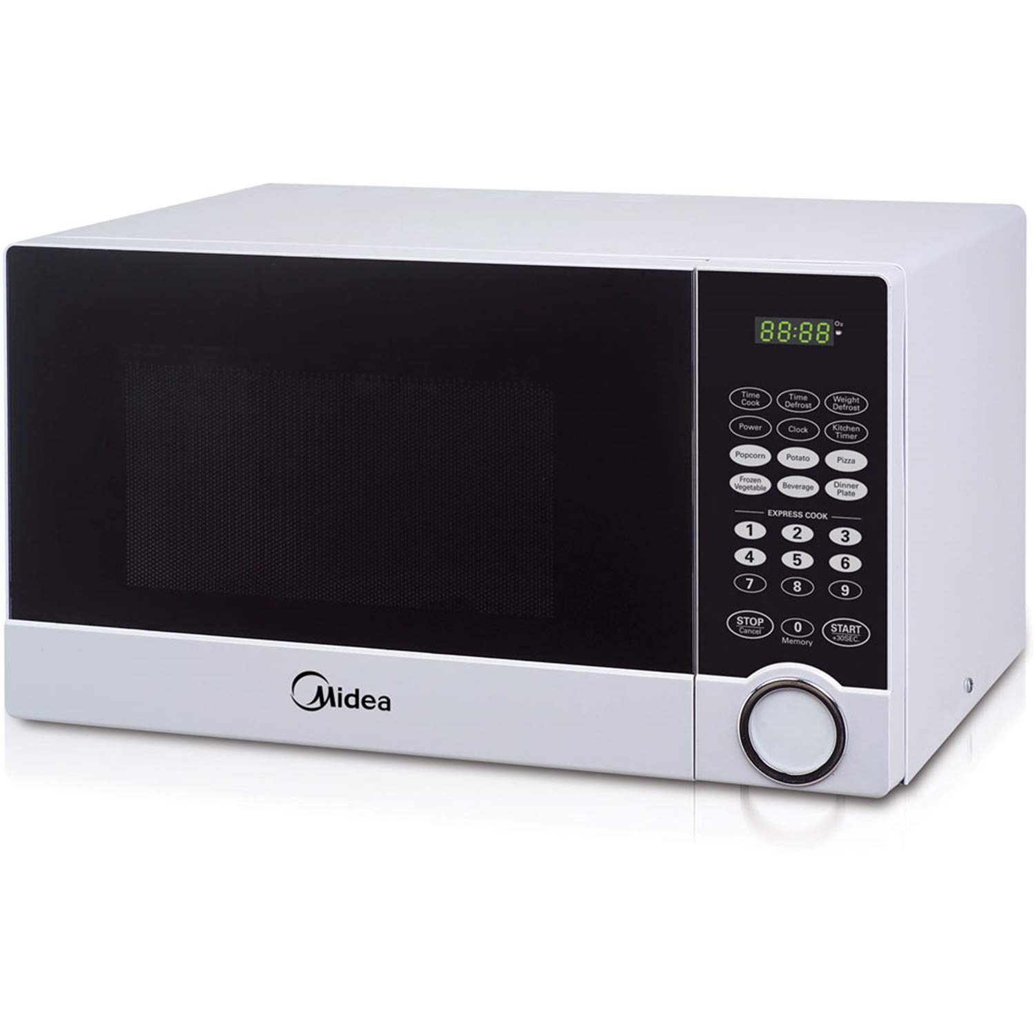 Midea 0.9-cu. ft. Digital Countertop Microwave in White