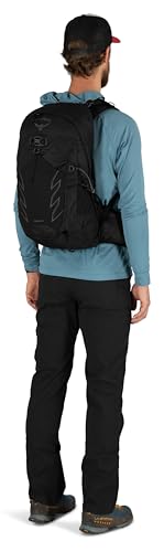 Osprey Talon 22L Men's Hiking Backpack with Hipbelt, Stealth Black, L/XL