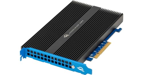 OWC Accelsior 4M2 PCIe NVMe M.2 SSD Adapter Card Compatible with Mac Pro 2019, Mac Pro 2010-2012, and PC Towers