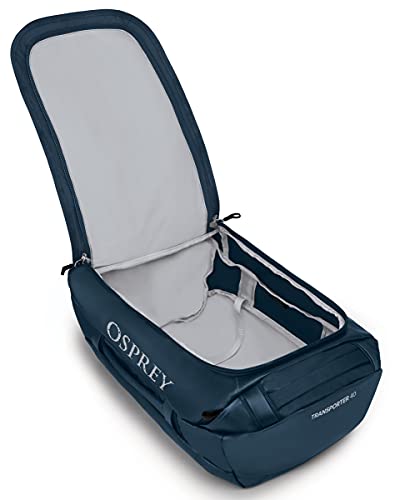 Osprey Transporter 40L Travel Duffel Bag, Venturi Blue