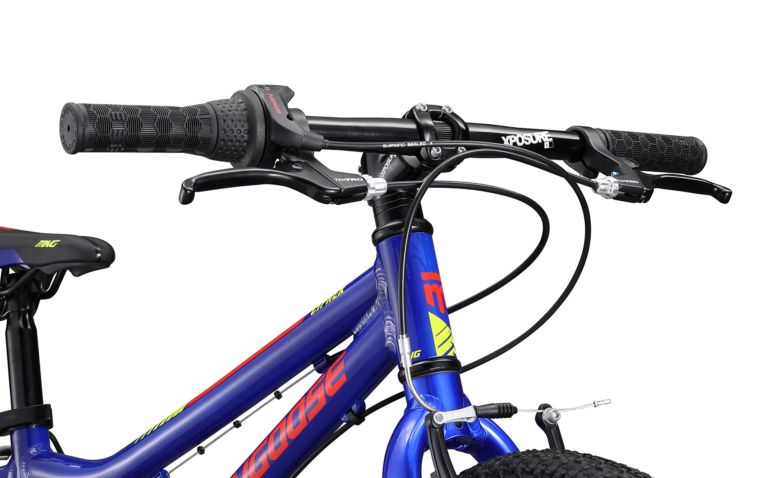 Mongoose Cipher Kids Mountain Bike Blue, 20-Inch
