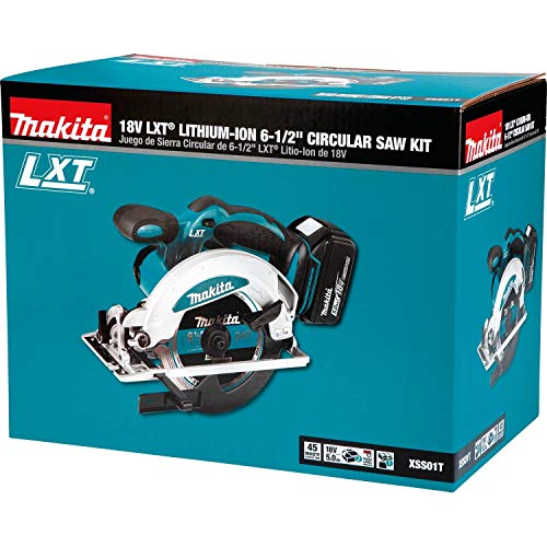 Makita XSS01T 18V LXT Lithium-Ion Cordless 6-1/2" Circular Saw Kit (5.0Ah)